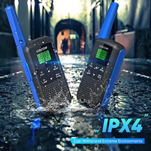 Walkie Talkies - GOCOM G600 FRS Two Way Radio for Adults 2W Long Range Walkie Talkie Rechargeable, VOX Scan, NOAA & Weather Alerts, LED Lamplight 2 Pack Hand held radios