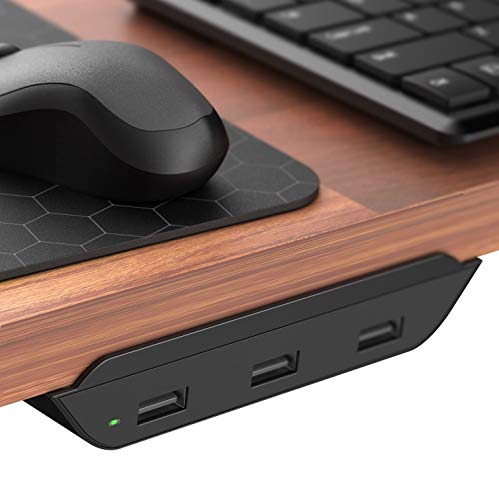 USB Multi Port Desktop Power Station QC3.0 Powered USB Hub Fast Charging 3 Port Desk Mounted Multi Charger (QuickCharge 3.0) Desktop Power Station - Compatible with All LG and Samsung Models (36W)