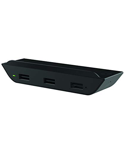 USB Multi Port Desktop Power Station QC3.0 Powered USB Hub Fast Charging 3 Port Desk Mounted Multi Charger (QuickCharge 3.0) Desktop Power Station - Compatible with All LG and Samsung Models (36W)