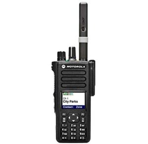 motorola xpr 7550e uhf 403-512 digital display portable two-way radio bluetooth wifi aah56rdn9ra1an