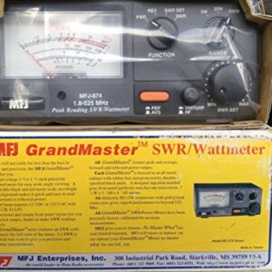 MFJ-874 RF Power & SWR Meter for 1.8-525Mhz - HF/VHF/UHF 200W