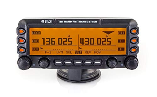 BTECH Mobile UV-50X3 50 Watt Tri-Band Radio: VHF, 1.25M, UHF, Amateur and Commercial Radio