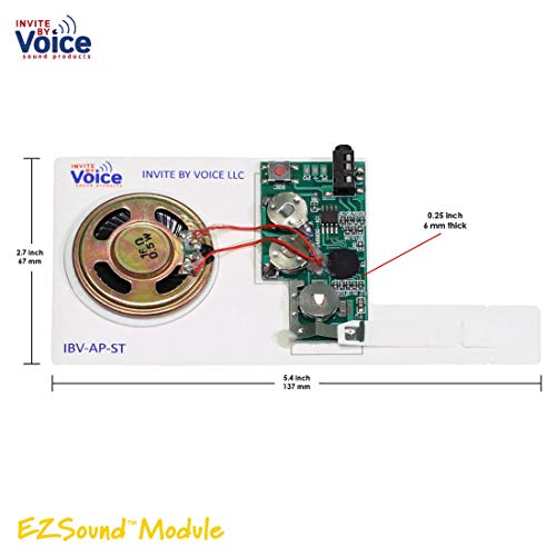 EZSound Module for DIY Audio Cards - Easy to Record - 120 Seconds Recording - High Sound Quality