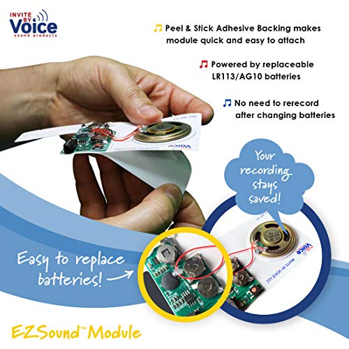 EZSound Module for DIY Audio Cards - Easy to Record - 120 Seconds Recording - High Sound Quality