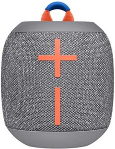 logitech wonderboom 2 portable waterproof bluetooth speaker – wireless boom box – non-retail packaging (crushed ice grey)