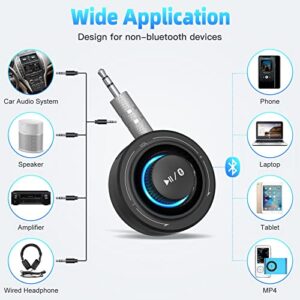 Lavales B06T4 Bluetooth 5.2 Receiver adpter Dual Link Low Latency/HD Audio, Aux Bluetooth Audio Receiver Adapter for Car,Home Stereo,Wired Speaker