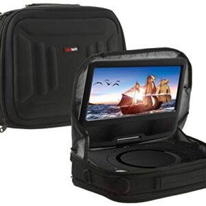 Navitech Portable DVD Player Headrest Car Mount/Carry Case Compatible with The Voyager 7 inch | Voyager 9 inch | Voyager VYDVD9-PP 9-Inch