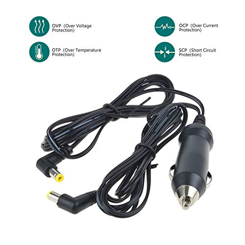 SLLEA Car Adapter Charger Power Supply for Philips PD9016 9" Dual Screen Portable DVD