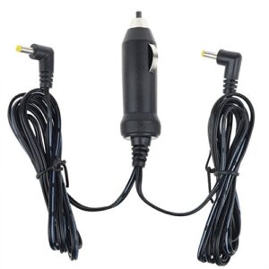 sllea dc car charger for philips pd7012/37 pd7016/37 dual screens portable dvd player