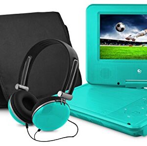 Ematic 7" Portable DVD Player with Matching Headphones and Bag - EPD707TL