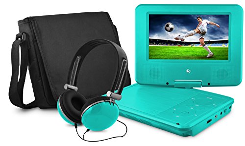 Ematic 7" Portable DVD Player with Matching Headphones and Bag - EPD707TL