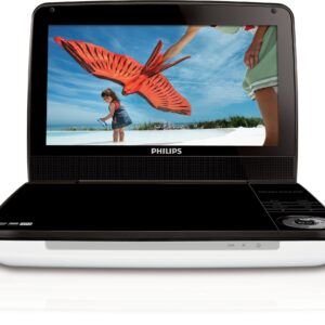 Philips PD9000/37 9-Inch LCD Portable DVD Player with 5 Hour Battery, White/Black (Old Model)