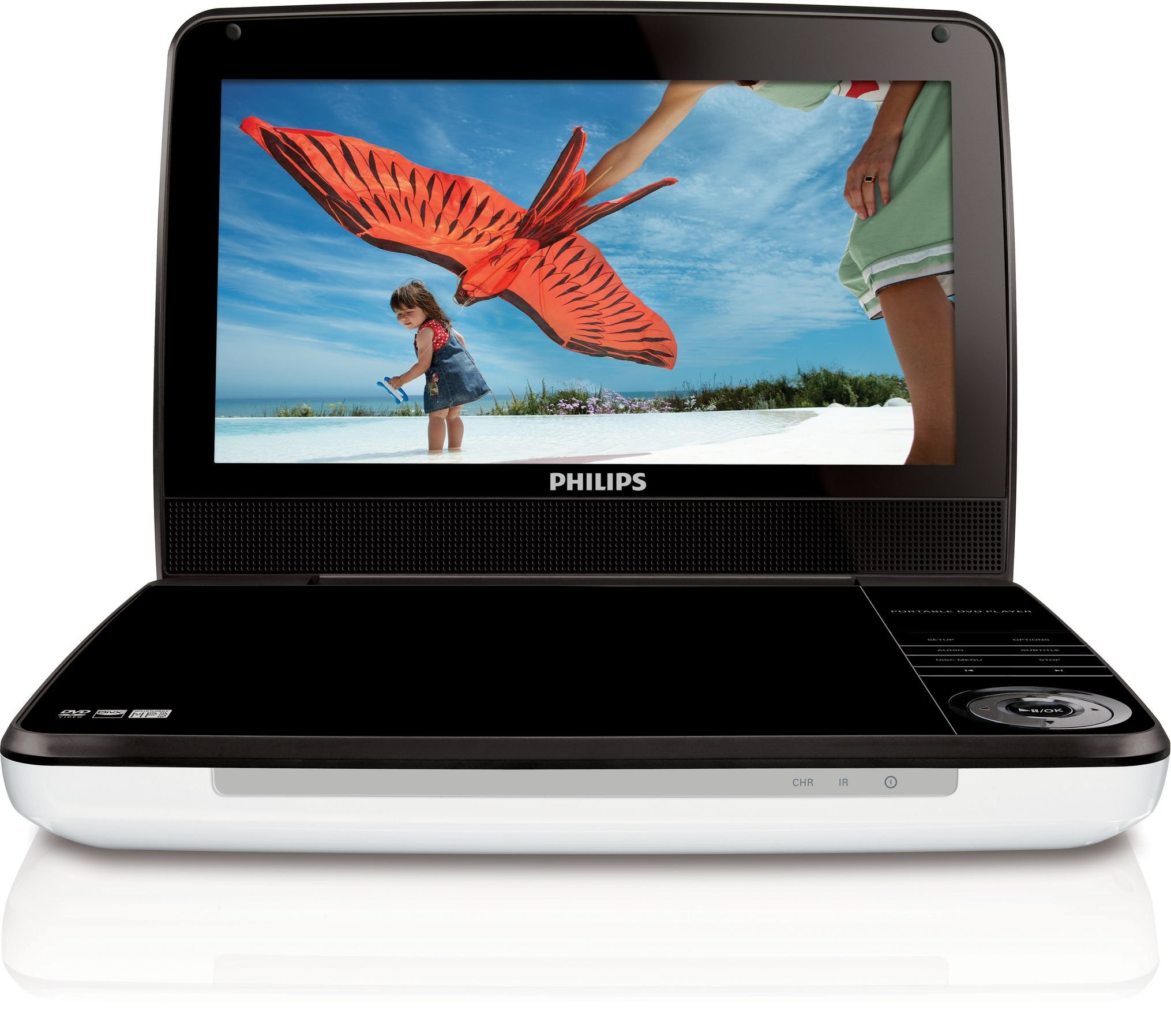 Philips PD9000/37 9-Inch LCD Portable DVD Player with 5 Hour Battery, White/Black (Old Model)