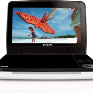 Philips PD9000/37 9-Inch LCD Portable DVD Player with 5 Hour Battery, White/Black (Old Model)