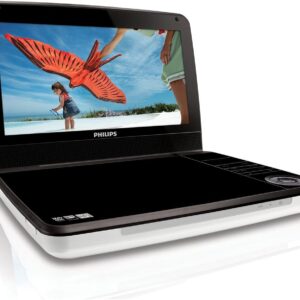 Philips PD9000/37 9-Inch LCD Portable DVD Player with 5 Hour Battery, White/Black (Old Model)