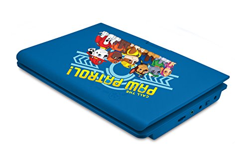 Ematic NPW7221PW Nickelodeons Paw Patrol Theme Portable DVD Player with 9-Inch Swivel Screen, Travel Bag and Headphones, Blue