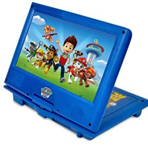 Ematic NPW7221PW Nickelodeons Paw Patrol Theme Portable DVD Player with 9-Inch Swivel Screen, Travel Bag and Headphones, Blue