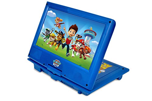 Ematic NPW7221PW Nickelodeons Paw Patrol Theme Portable DVD Player with 9-Inch Swivel Screen, Travel Bag and Headphones, Blue