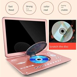 Chang 22 Inch Portable DVD Player,with 18" Swivel Ultra-Thin High-Definition Display Screen Remote Control and Travel Bag Included,Pink