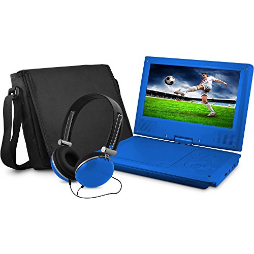 ONN ONB15AV211E 9" Portable DVD Player with Matching Headphones and Bag