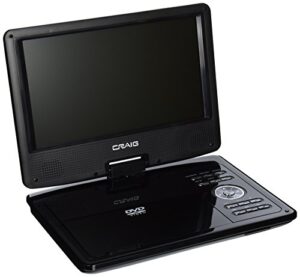 craig electronics ctft713 9-inch tft swivel screen portable dvd/cd player with remote control