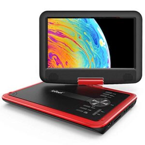 ieGeek 11.5'' Black and Red Portable DVD Player