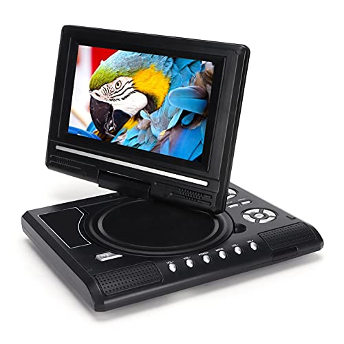 6.8inch/8.5inch Portable DVD Player with Large HD LCD Screen, 270° Swivel Mobile DVD Player with Remote Control and Gamepad, support Analog TV function, PAL, NTSC, games and FM radio(6.8")