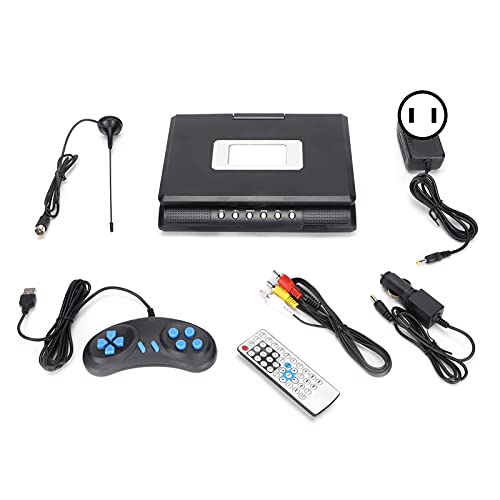 6.8inch/8.5inch Portable DVD Player with Large HD LCD Screen, 270° Swivel Mobile DVD Player with Remote Control and Gamepad, support Analog TV function, PAL, NTSC, games and FM radio(6.8")