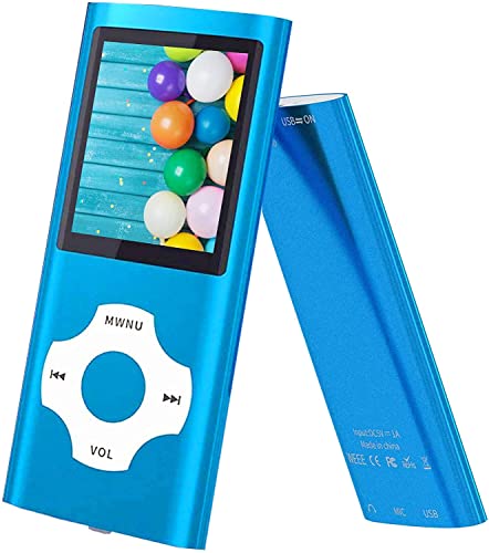 MP3 Player / MP4 Player, Hotechs MP3 Music Player with 32GB Memory SD Card Slim Classic Digital LCD 1.82'' Screen Mini USB Port with FM Radio, Voice Record