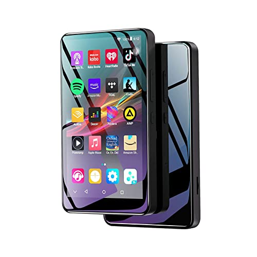 PECSU MP3 Player with Bluetooth and WiFi, 5" IPS Full Touch Screen Android Streaming MP4 MP3 Player with Spotify and Speaker Supports Custom APK Installation, Expandable up to 1TB