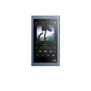 sony nw-a55/l walkman nw-a55 hi-res 16gb mp3 player, moonlight blue, moonlit blue