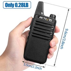 Retevis RT22 Two Way Radio Long Range Rechargeable,Portable 2 Way Radio,Handsfree Walkie Talkie for Adults Commercial Cruises Hunting Hiking (4 Pack)