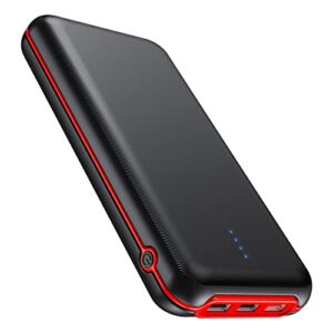 retmsr portable charger, power bank 30000mah battery pack with 22.5w fast charging, 4 outputs external charger pd 20w usb c for iphone, samsung, pad mini, and more