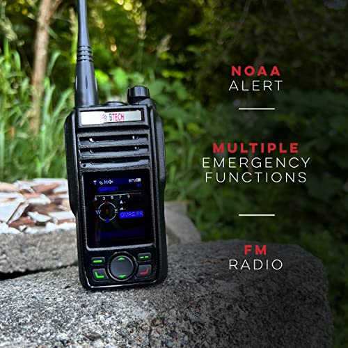 BTECH GMRS-PRO IP67 Waterproof GMRS Two-Way Radio with Bluetooth & GPS, APP Programmable, GMRS Repeater Capable, with Dual Band Scanning Receiver (VHF/UHF); Long Range Two Way Radio