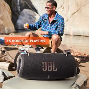 JBL Xtreme 3 - Portable Bluetooth Speaker, Powerful Sound and Deep Bass, IP67 Waterproof, 15 Hours of Playtime, Powerbank, PartyBoost for Multi-speaker Pairing (Black)