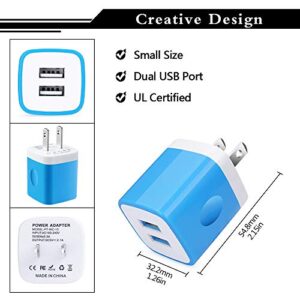 USB Wall Charger,Charging Block,5Pack 2.1A Wall Plug Power Cube Brick Charger Adapter Compatible with iPhone 14 13 12 11 Pro Max/Xs Max/XR/8/7/6S/6 Plus,Samsung Galaxy S23 S22 S21 S20 A10e A20 A50 A80