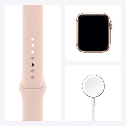 Apple Watch Series 6 (GPS + Cellular, 40mm) - Gold Aluminum Case with Pink Sand Sport Band (Renewed)