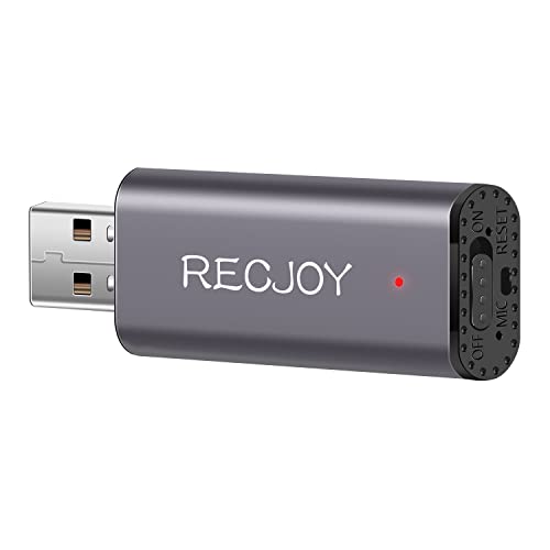 16GB Mini Voice Recorder for Lectures Meetings - EVIDA RECJOY 72Hours Digital USB Voice Recorder Recording Device Audio Recorder Rechargeable