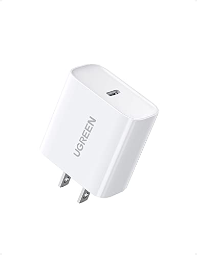 UGREEN 20W USB C Charger PD Fast Charger Block USB-C Wall Charger Power Adapter Compatible with iPhone 14/14 Pro Max/iPhone 13/12 Pro Max/SE/11, Pixel, Galaxy S23/S22/S21/S20/Note 10, iPad Mini/Pro