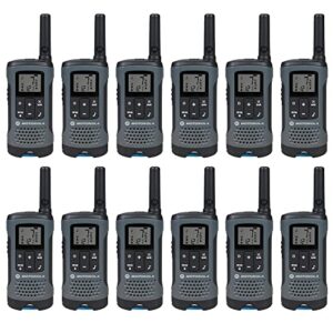 motorola talkabout t200 two-way radio, 20 mile,12 pack, grey