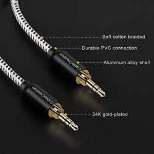 CableCreation Aux Cable(6Ft/1.8M),3.5mm Audio Cable Male to Male,1/8 inch Auxiliary Stereo Jack,Aux Cord for Headphone, Phone, Car, Speaker and More(with Aux Port)