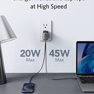 Anker USB C , 726 (Nano II 65W) PPS Fast Charger Adapter, Foldable Compact Charger for MacBook Pro/Air, iPad Pro, Galaxy S20/S10, Dell XPS 13, Note 20/10+, iPhone 13, Pixel, and More