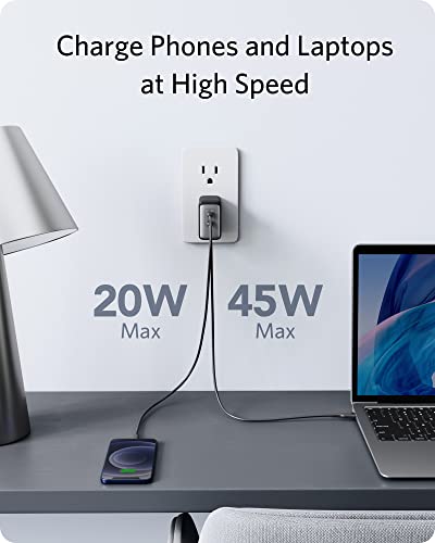 Anker USB C , 726 (Nano II 65W) PPS Fast Charger Adapter, Foldable Compact Charger for MacBook Pro/Air, iPad Pro, Galaxy S20/S10, Dell XPS 13, Note 20/10+, iPhone 13, Pixel, and More