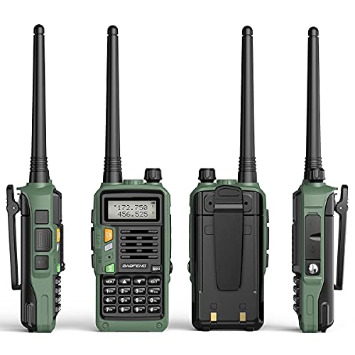 Baofeng Radio Handheld Ham Radio UV-S9 Plus 8W High Power Portable Two Way Radiowith 2200 mAh Battery and USB Charger Cable Walkie Talkie