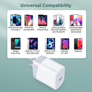 USB C Pixel 7 Fast Charger Type C Charging Block for Google Pixel 7 Pro 7 6a 6 Pro 5a,20W PD 3.0 USB C Wall Charger Box Cube Power Adapter for iPhone 14 Pro 13 12 11 SE,Samsung Galaxy A14,A23,S23,A13