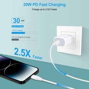 USB C Pixel 7 Fast Charger Type C Charging Block for Google Pixel 7 Pro 7 6a 6 Pro 5a,20W PD 3.0 USB C Wall Charger Box Cube Power Adapter for iPhone 14 Pro 13 12 11 SE,Samsung Galaxy A14,A23,S23,A13