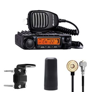 midland – mxt400vp3-40 watt gmrs micromobile two way radio – off roading outdoor boat ranches tractors radio – 8 repeater channels – antenna mounting bracket antenna chord, 3db gain ghost bundle