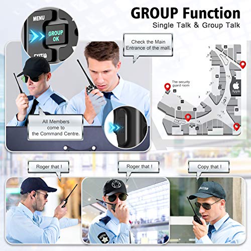 5W High Power Two Way Radio,SAMCOM FPCN30A Walkie Talkies for Adults Long Range Radios with Headphones,Handheld Programmable UHF 2-Way Radio Rechargeable with 1500mAh Battery and Charger,9 Packs