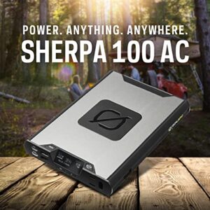 Goal Zero Sherpa 100AC (New) Wireless Portable AC Power Bank 100W USB-C Power Delivery 25600mAh (4th Generation)