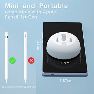 Charging Stand Compatible with Apple Pencil 1st Generation - 3 in 1 iPad Pencil Charger Dock Holder with LED Light & Pencil Tips and Cap Holder - iPad Pen Charging Adapter with USB Port